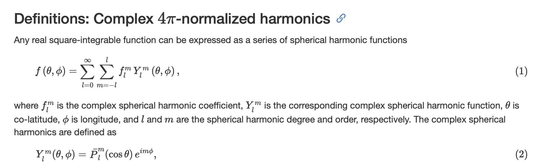 Load the coefficients from Complex spherical harmonics · Issue #368 · SHTOOLS/SHTOOLS · GitHub