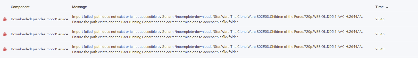Sonarr tries to import a failed download from Sabnzbd · Issue #4451 · Sonarr/Sonarr · GitHub