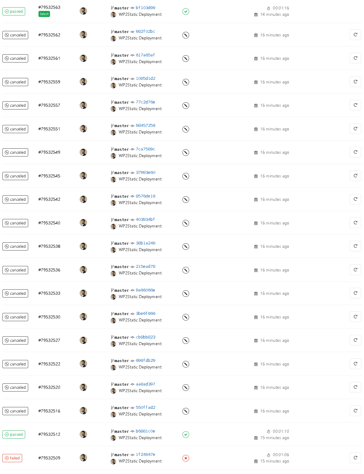 Feature Request Deploy A Single Commit To Gitlab Instead Of Multiple