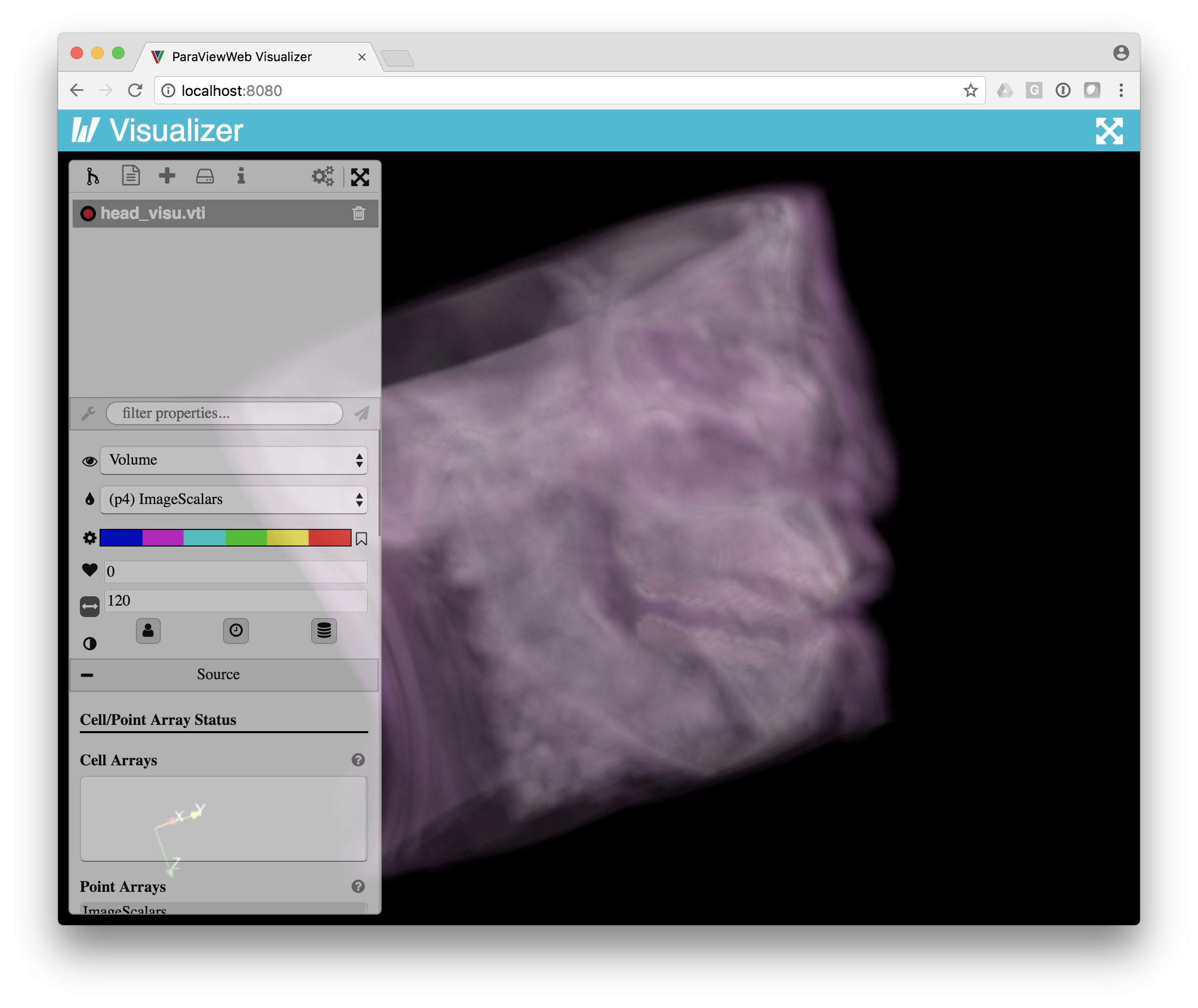 Volume rendering, --proxies · Issue #54 · Kitware/visualizer · GitHub