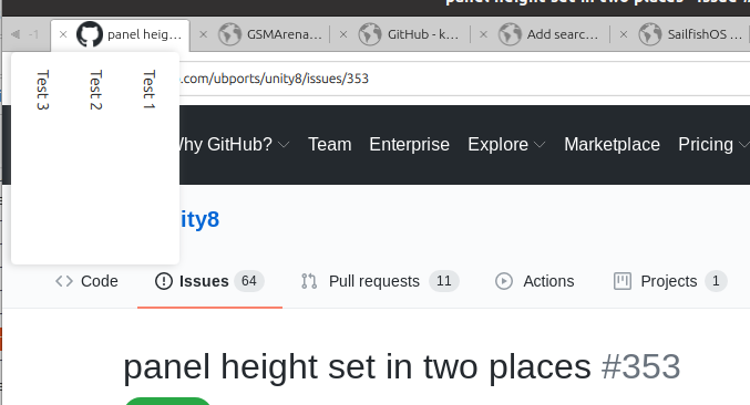 Menu is rotated on desktops and landscape · Issue #445 · ubports/morph-browser · GitHub