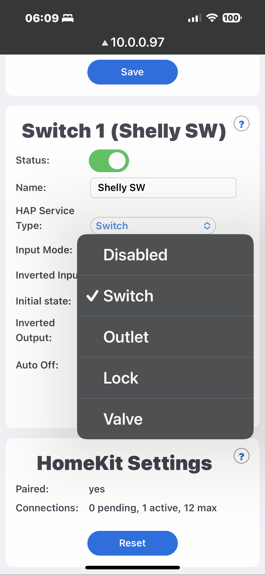 Shelly 1 Missing Occupany or Doorbell Setting · Issue #1131 · mongoose-os-apps/shelly-homekit ...