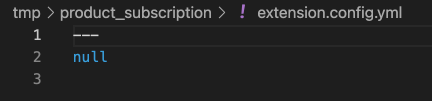 Issue: extension.config.yml has null and an empty object added · Issue #253 · Shopify/shopify ...