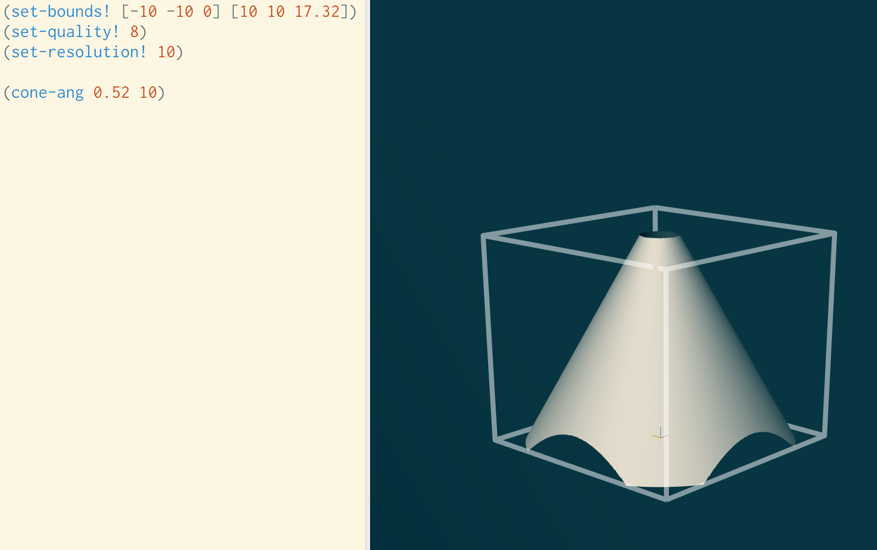 Cone dimensions don't seem to make sense · Issue #436 · libfive/libfive · GitHub