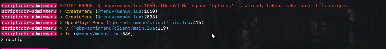 [bug] Admin Options Names · Issue 6 · Qbcore Redm Framework Qbr Adminmenu · Github