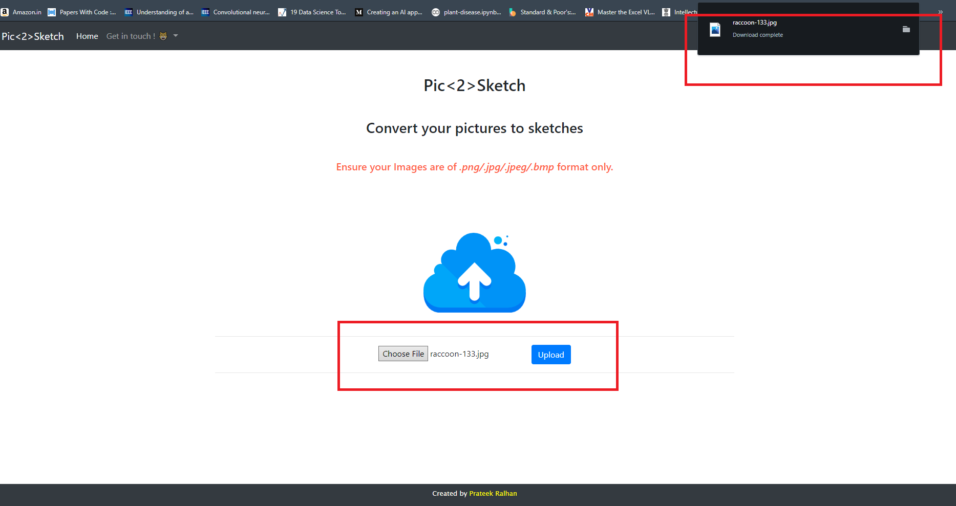 GitHub - prateekralhan/Pic-2-Sketch: A flask based webapp to convert Pictures to Sketches