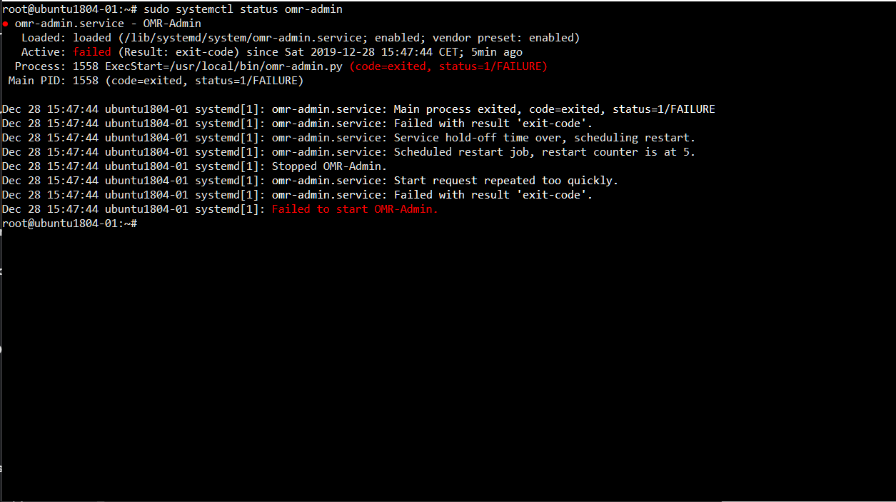 omr-admin status failed VPS · Issue #768 · Ysurac/openmptcprouter · GitHub