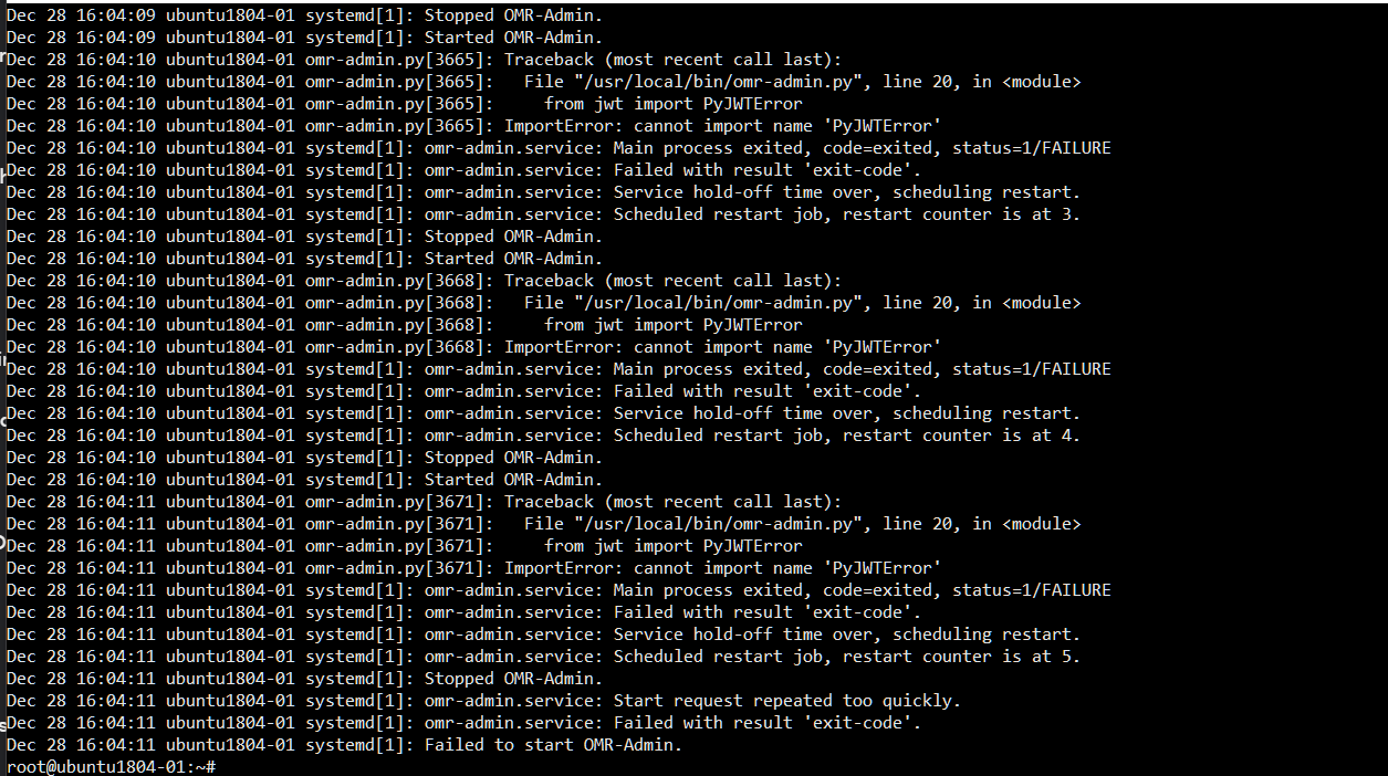 omr-admin status failed VPS · Issue #768 · Ysurac/openmptcprouter · GitHub