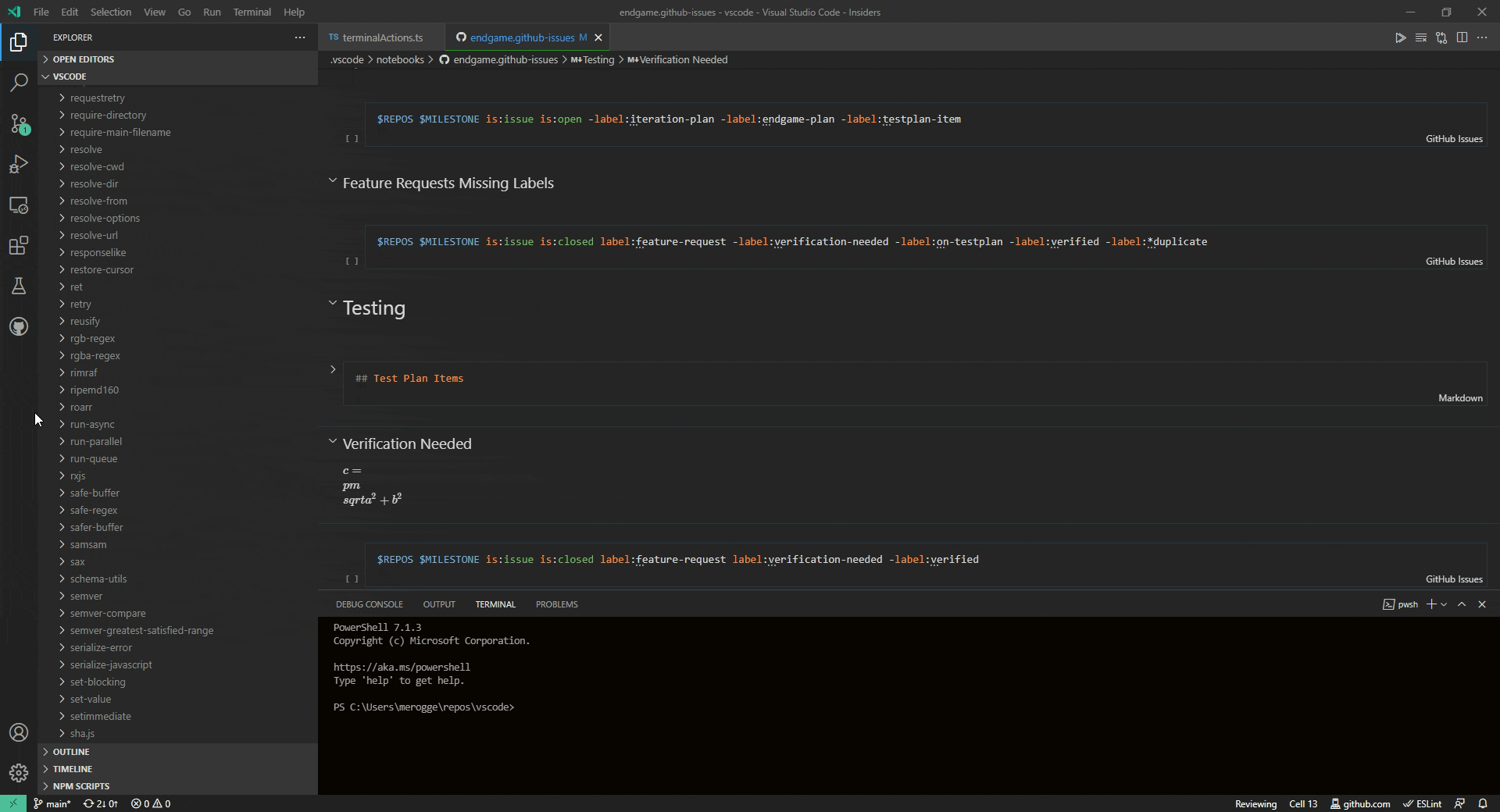 Changing the notebook's width causes slight vertical bounce/shifts ...