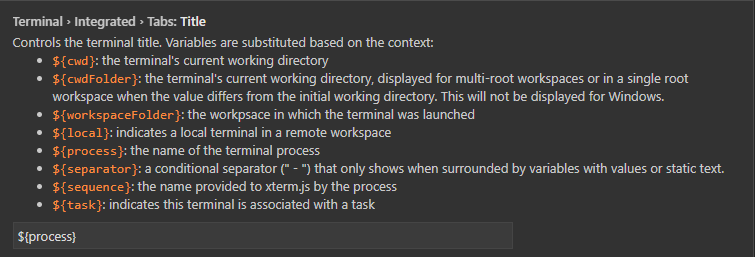 Test: custom terminal title and description · Issue #133549 · microsoft ...