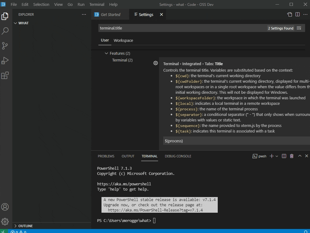 Terminal tab titles - Unexpected ${process} updating · Issue #134027 ...