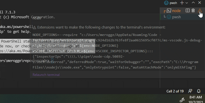 Relaunch Terminal hover widget is hard to mouse over · Issue #118012 · microsoft/vscode · GitHub