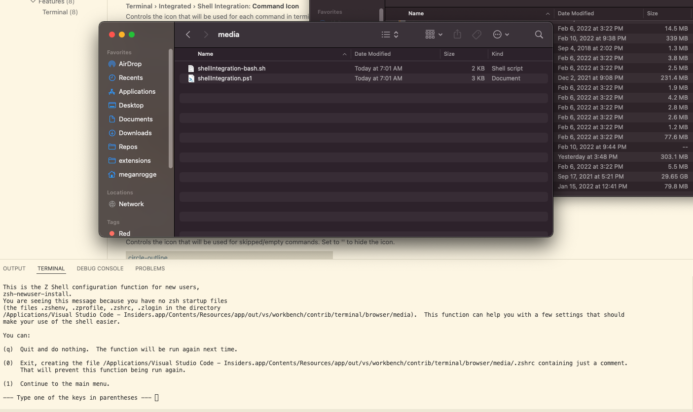 shell integration for zsh doesn't work because script isn't in the right directory · Issue ...