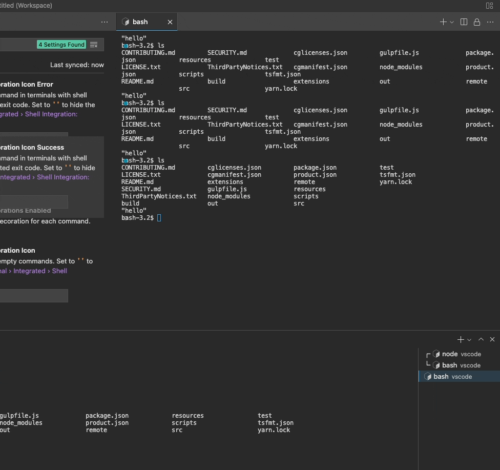 terminal decorations are misaligned when in the editor area · Issue #143137 · microsoft/vscode ...