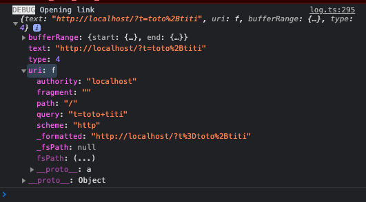 Integrated terminal, wrong URL encoding for clickable links · Issue ...