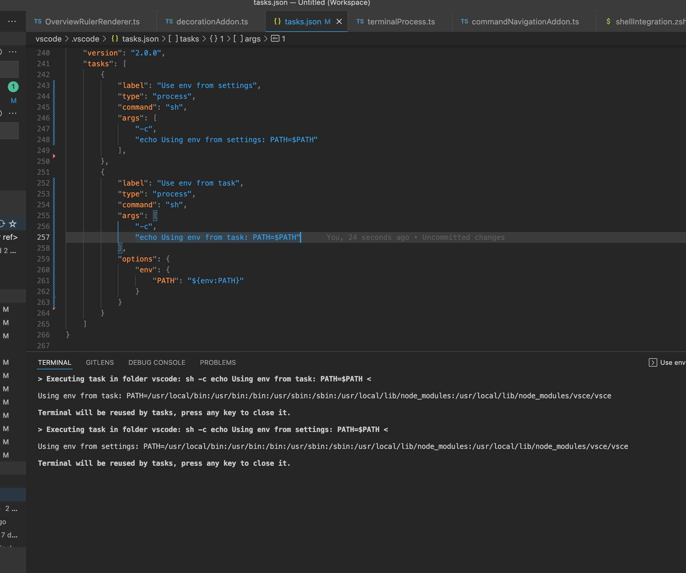 Inconsistent behavior of ${env:PATH} · Issue #145434 · microsoft/vscode · GitHub