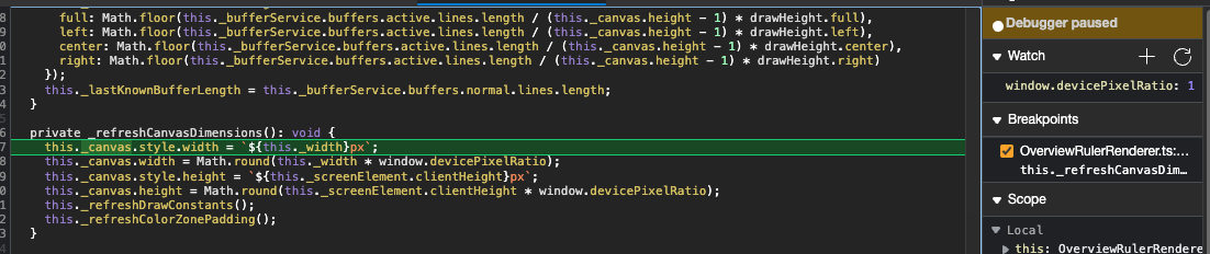 Find ocurrences incorectly rendered in terminal scroll bar · Issue ...