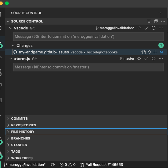 Create PR icon dissapears from Source Control view · Issue #3410 ...