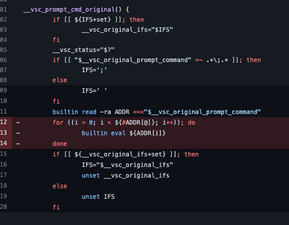 unset IFS before evaluating each function in `$PROMPT_COMMAND` by ...