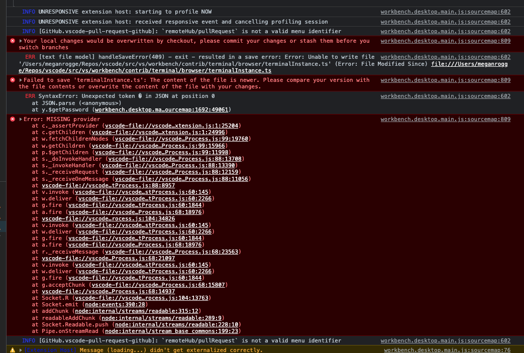 Missing Provider Issue 152677 Microsoft Vscode Github