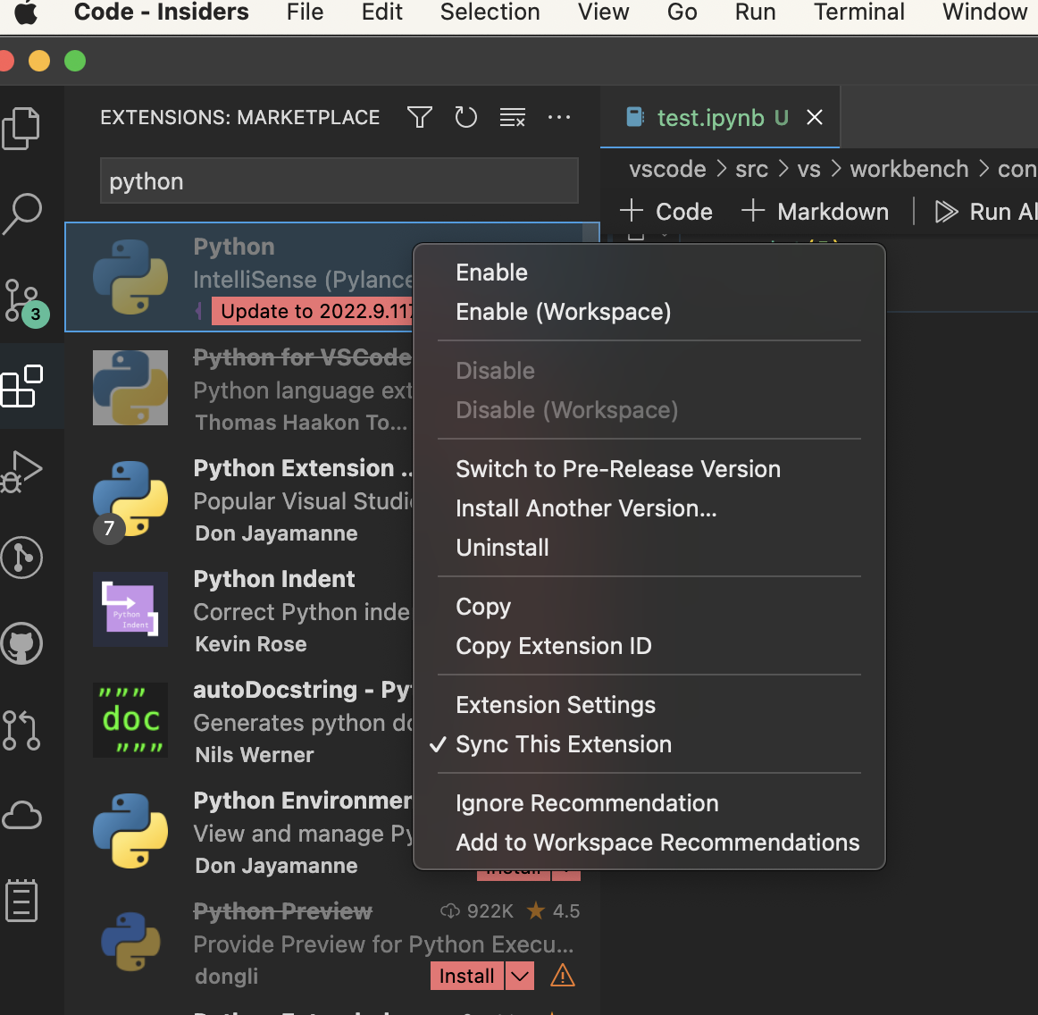 installing python and locating kernels should stop after certain amount ...