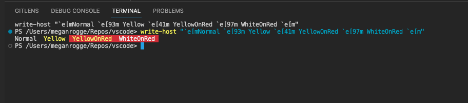 Ansi Foreground colors not applied correctly when background color set ...