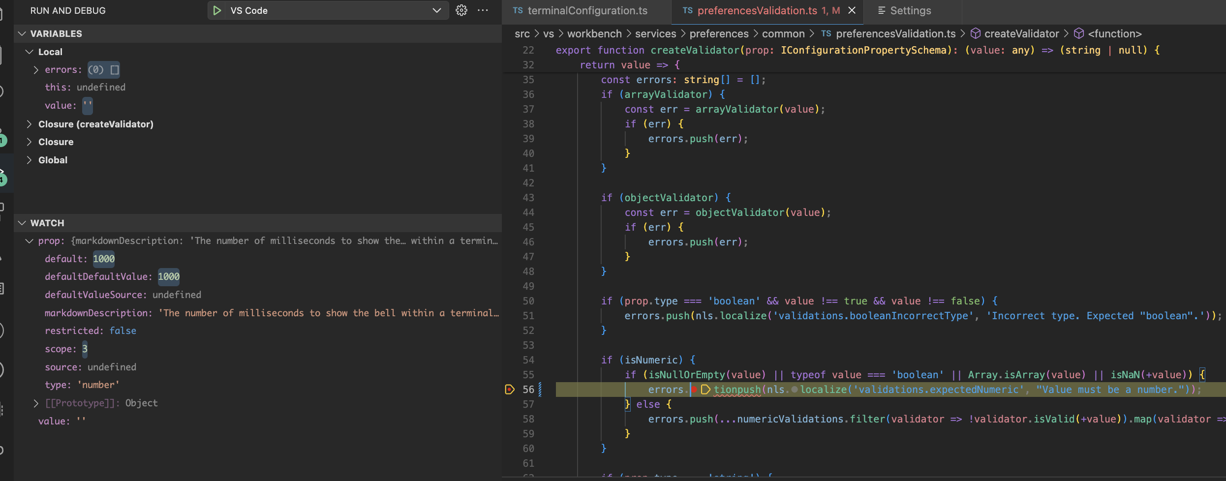 Terminal Setting Has Invalid Default · Issue 171787 · Microsoftvscode · Github