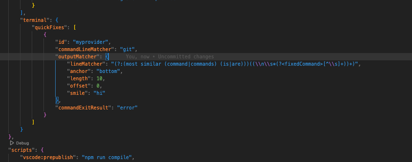 Terminal quick fix API: multipleMatches is confusing · Issue #167584 · microsoft/vscode · GitHub
