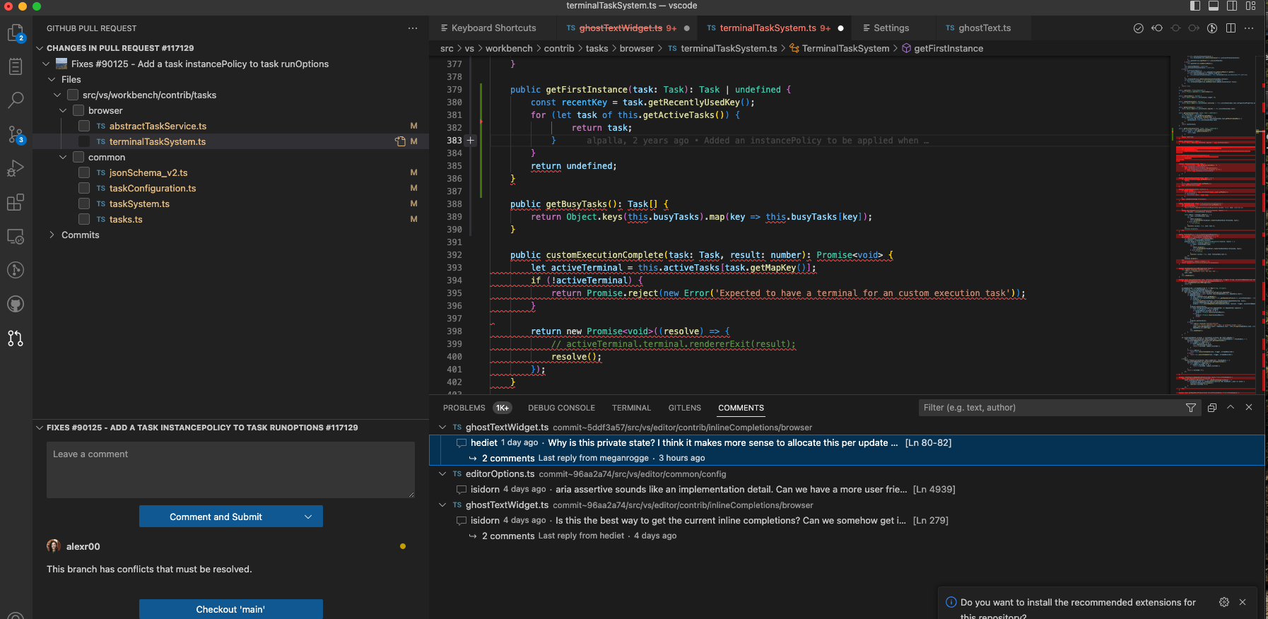 comments from an old / different PR are showing · Issue #4558 · microsoft/vscode-pull-request ...
