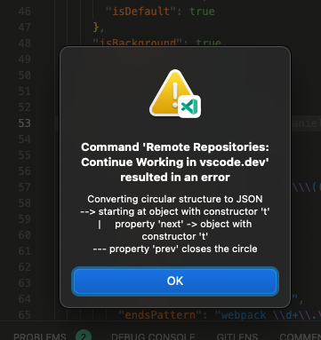Continuing working on fails with parsing error · Issue #335 · microsoft/vscode-remote ...