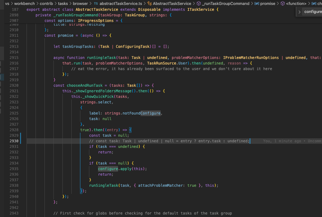 Build task not available when pressing cmd+shift+B immediately after window opens · Issue ...