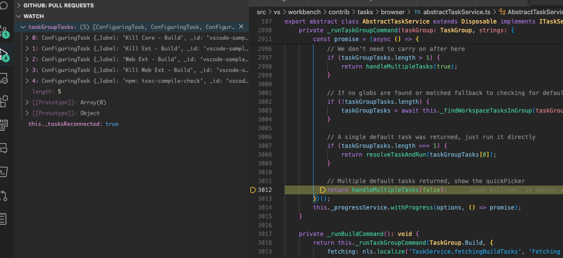 Build task not available when pressing cmd+shift+B immediately after window opens · Issue ...