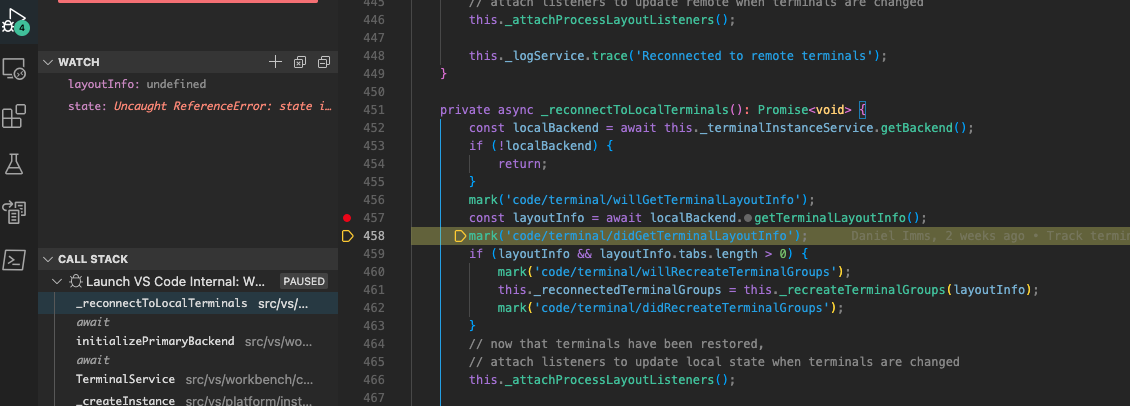 Terminal Reconnection Isnt Working · Issue 187282 · Microsoft Vscode · Github