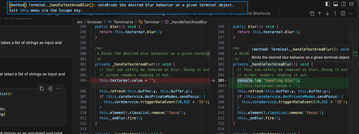 no separator in accessible view for hover between content and description · Issue #188418 ...