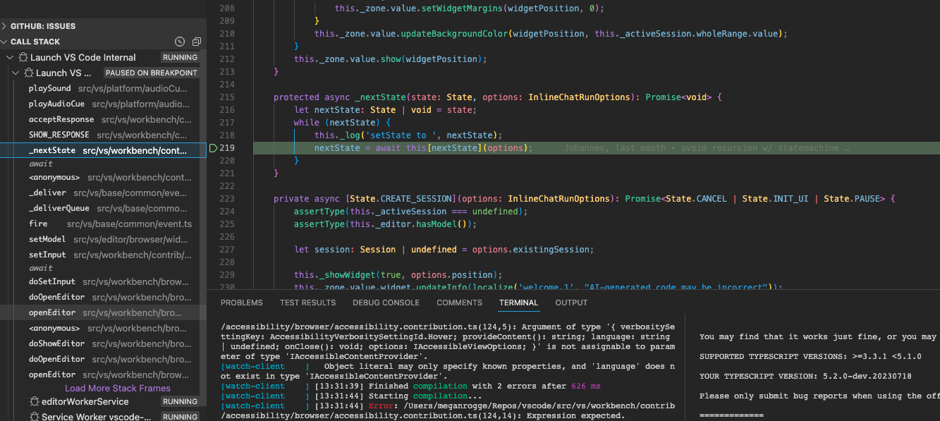 chat response received audio cue keeps playing · Issue #188417 · microsoft/vscode · GitHub