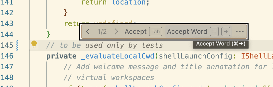 Add Accessibility View and Accessibility Help Menu for Copilot Inline ...
