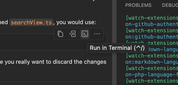 `Run in terminal` -> `Insert in terminal` · Issue #196990 · microsoft/vscode · GitHub