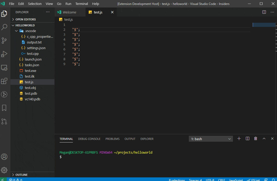 Possible to use with multiple cursor? · Issue #24 · meganrogge/template-string-converter · GitHub
