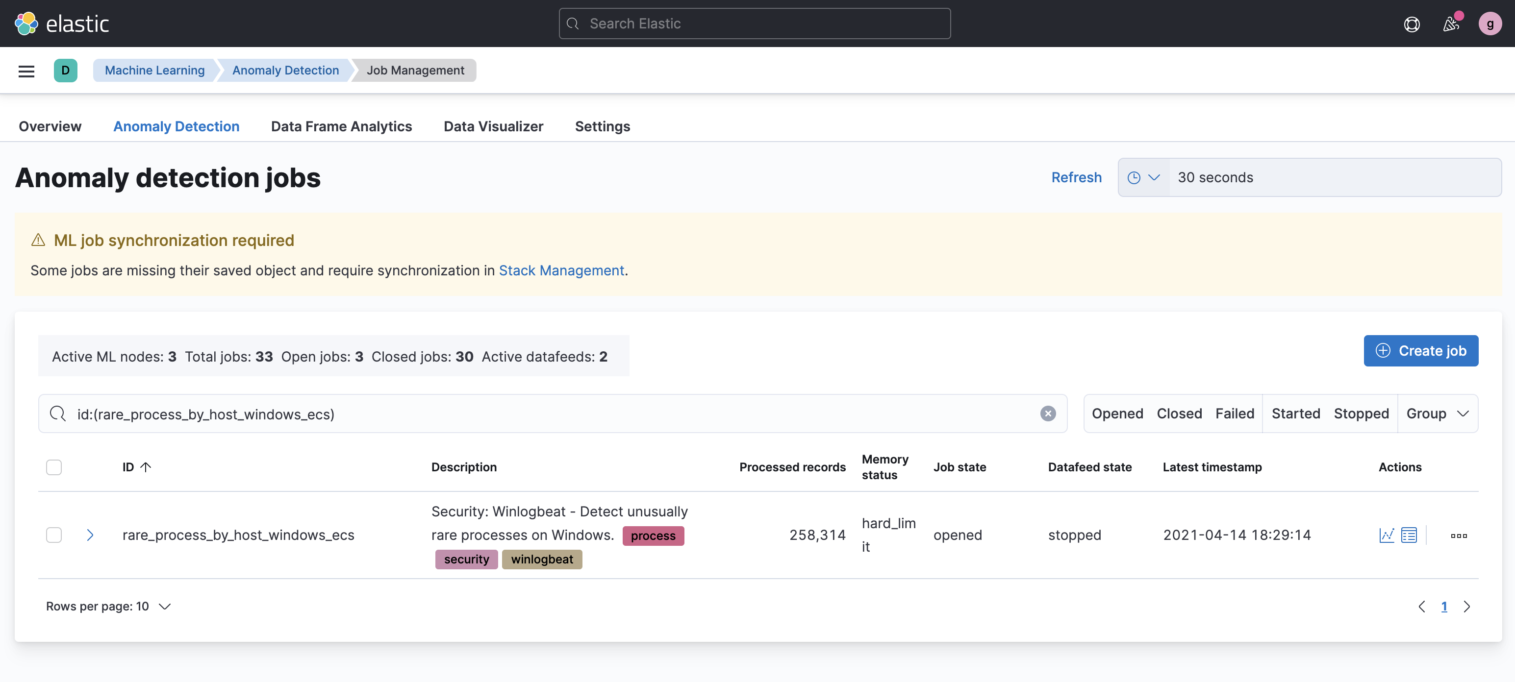 [security Solution][detections] Add Link To Ml App In Ml Rule Job Datafeed Errors · Issue 97198