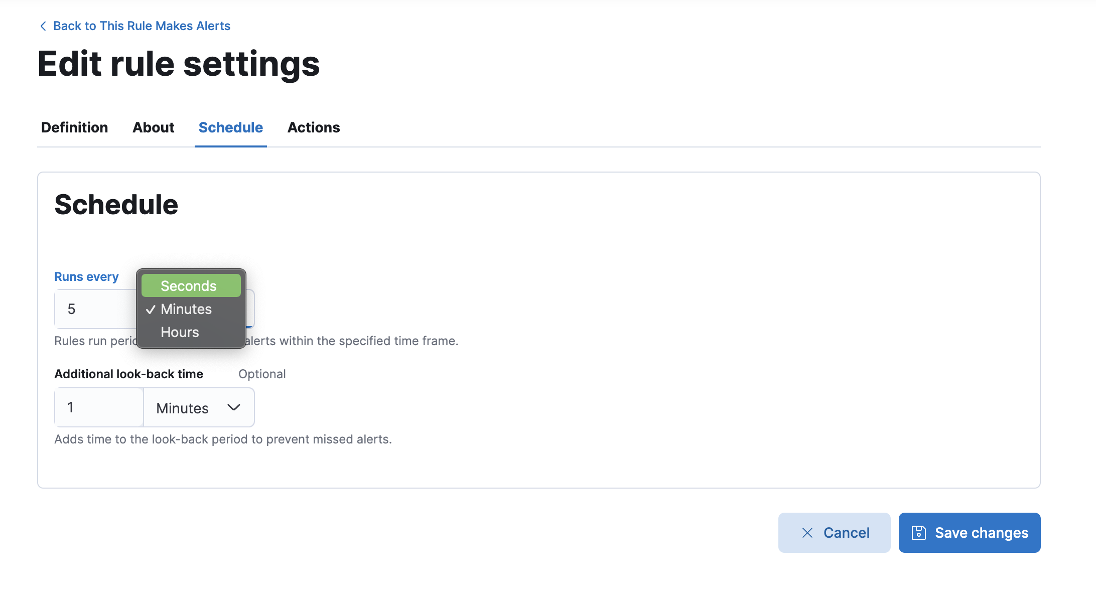 [security Solution][detections] Update Rule Schedule Ui To Support New Minimum Interval Setting
