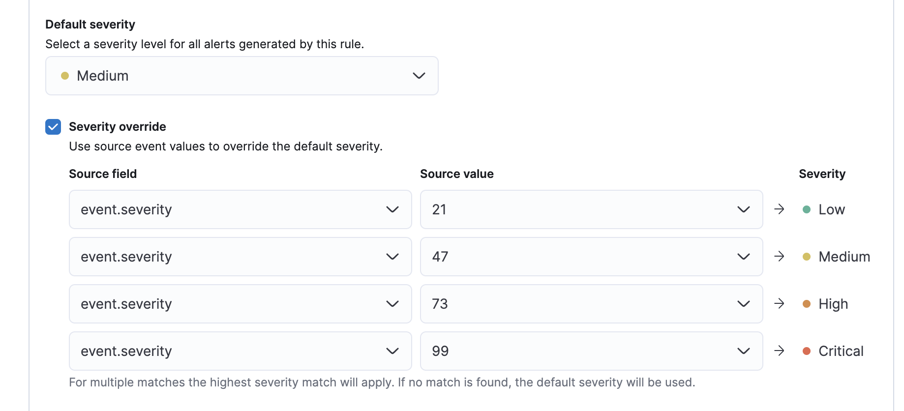 [Security Solution] Add support for an arbitrary number of Rule Severity Overrides · Issue ...