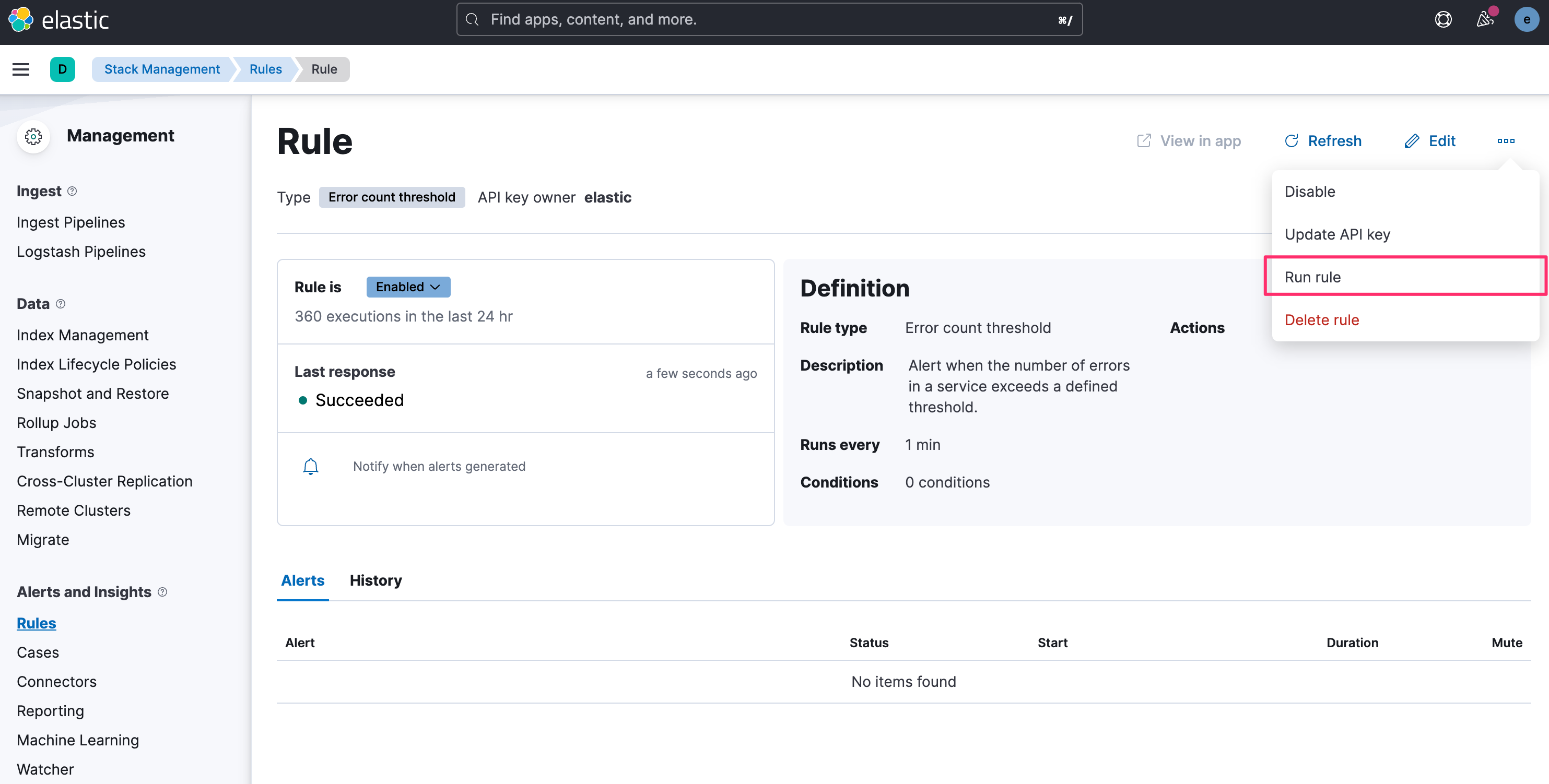 [Security Solution] Add `Run rule` action for Detection Rules · Issue #154109 · elastic/kibana ...