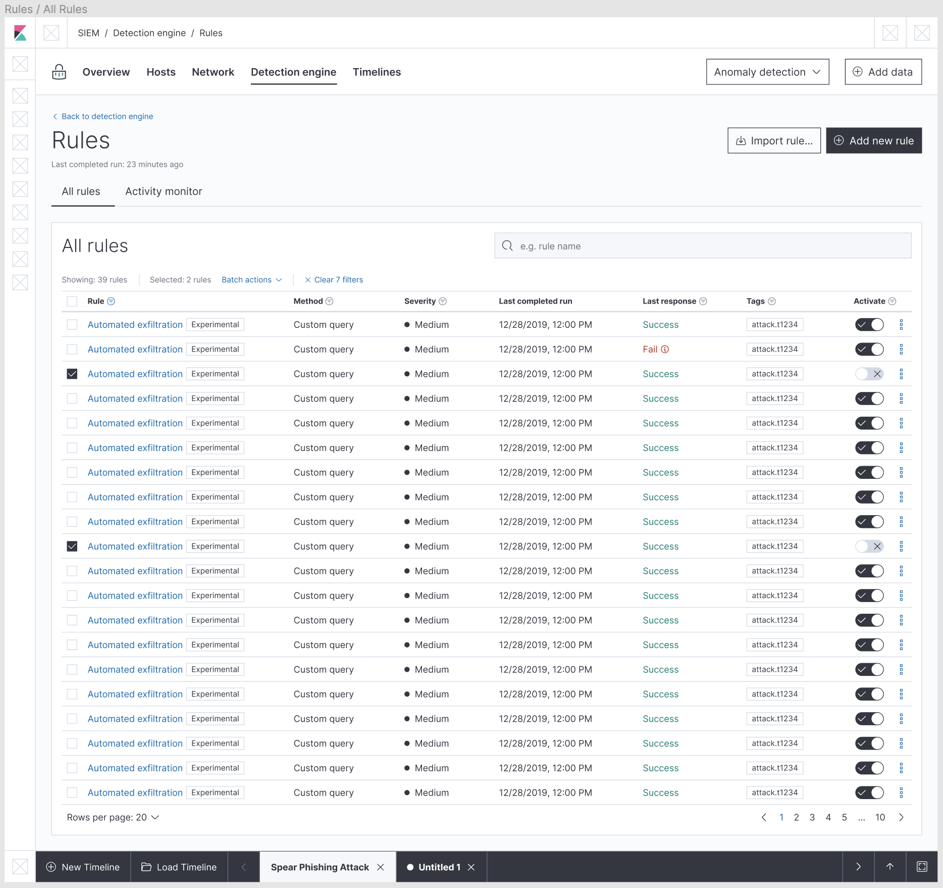 Siem Detection Engine Create All Rules Table · Issue 50412 · Elastickibana · Github