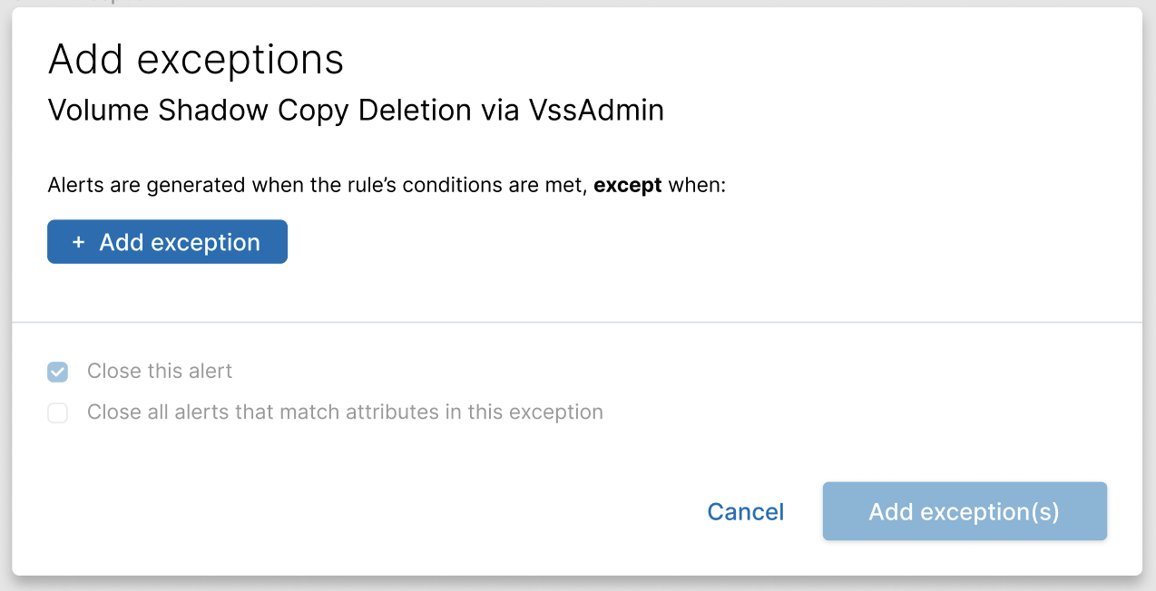 [SIEM][Detections] Create Add/Edit Exception Modal · Issue #65930 · elastic/kibana · GitHub