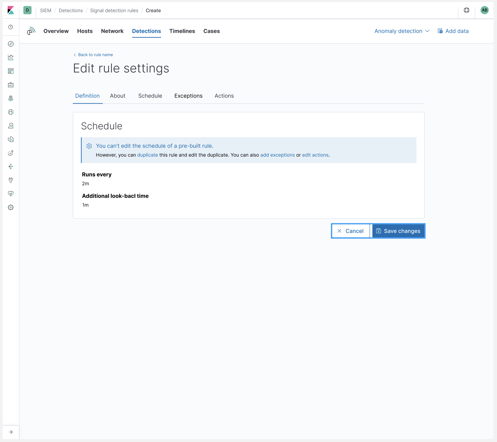 [siem][detections] Add Support For Exceptions To Rule Creation Details · Issue 65937 · Elastic