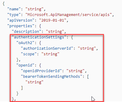 No way to configure security/ user authorization for an API using Azure API management API ...