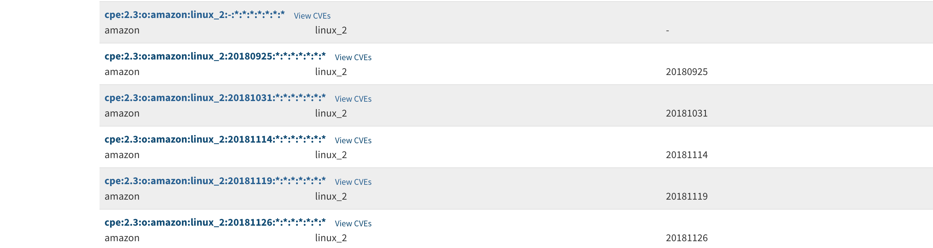 Amazon Linux support: Create kernel and OS packages to match NVD ...