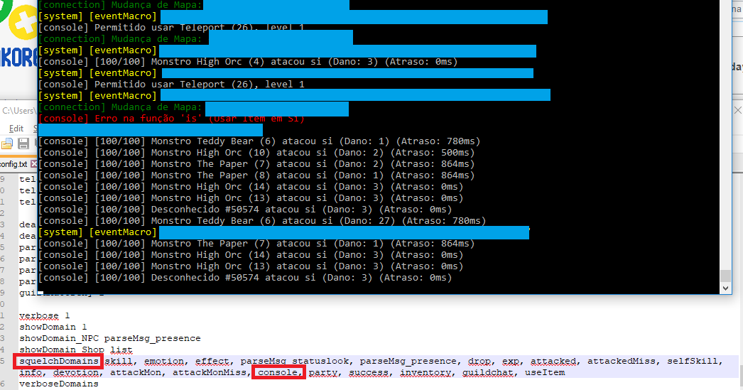 squelchDomains can't supress [console] messages · Issue #2567 · OpenKore/openkore · GitHub