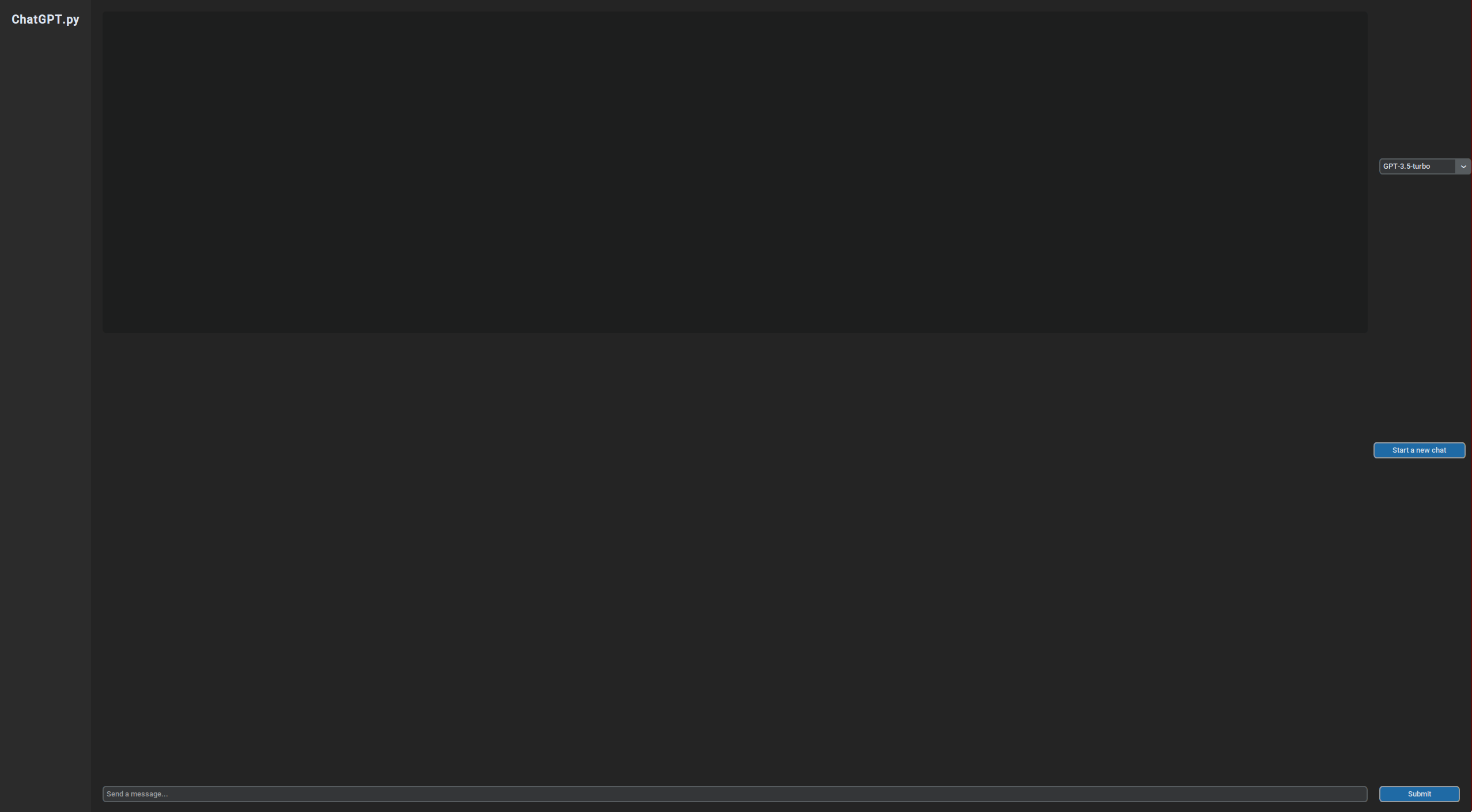 GitHub - LalleSX/chatGPT.py: A local ChatGPT like python application, useing OpenAI's API.