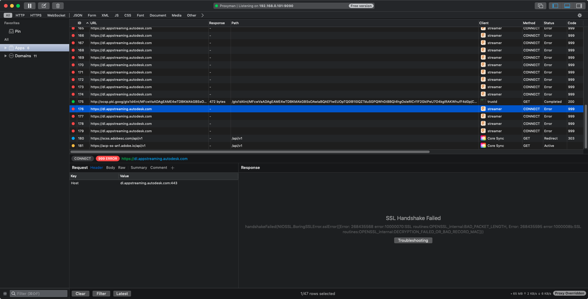 Ssl Handshake Failed For Autodesk Fusion360 · Issue 960 · Proxymanapp Proxyman · Github